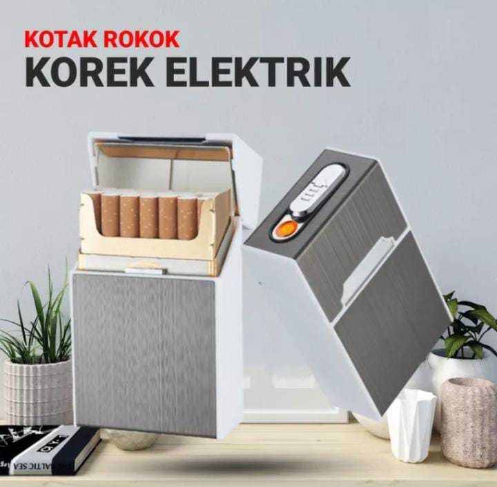 Kotak Rokok USB Cas FC 3982 / Kotak Rokok Elektronik / Kotak Rokok USB ...