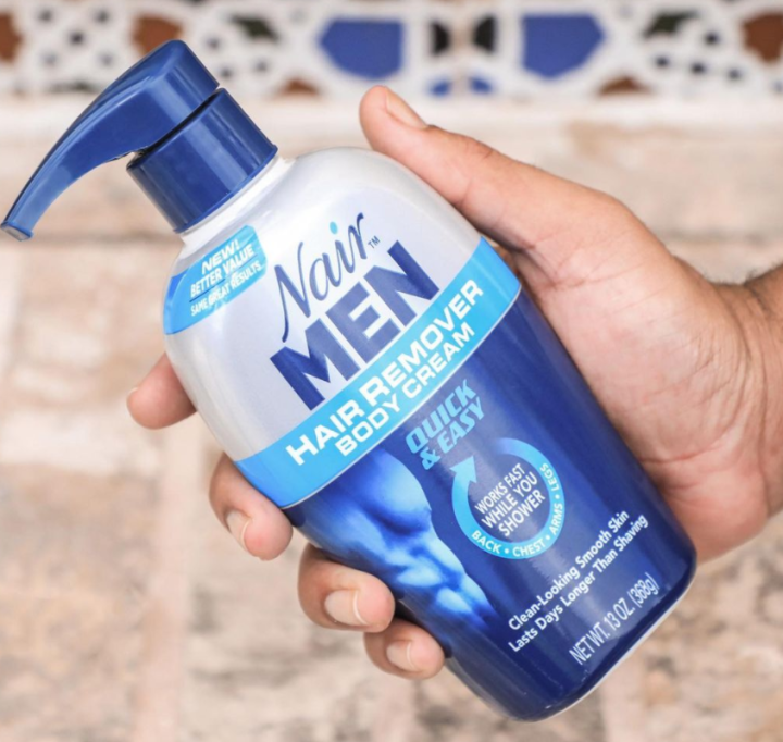 Nair, For Men, Hair Remover Body Cream, Back, Chest, Arms and Legs, 13 ...