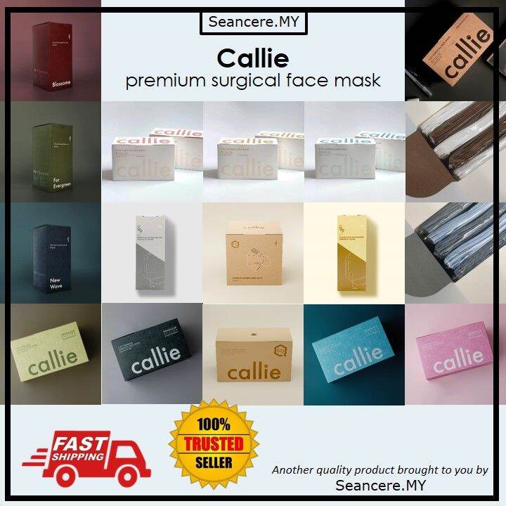 Callie Premium Surgical Face Mask Head Loop Ear Loop [Topeng Muka KN95 ...