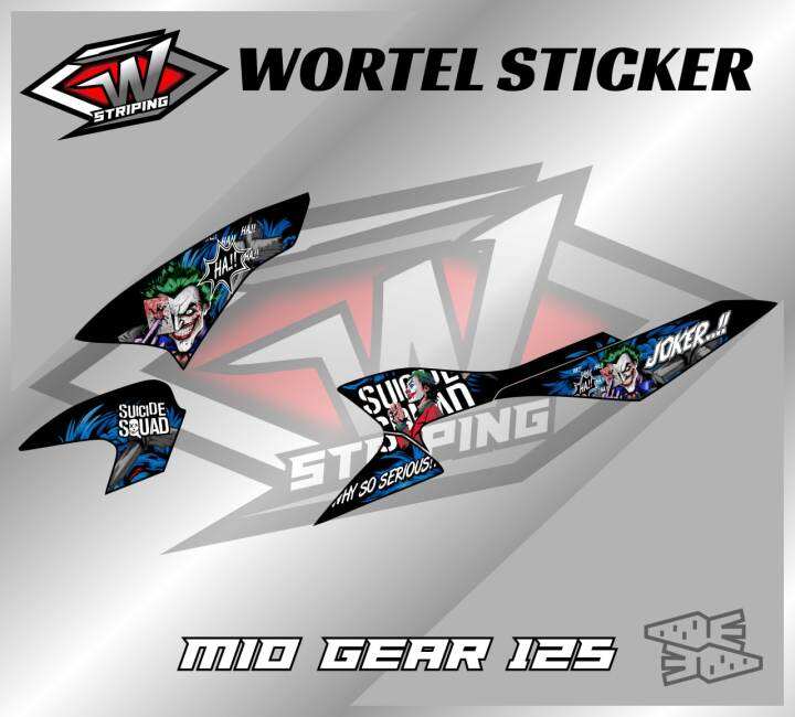 Striping Mio Gear-Stiker Lis Decal Hologram Motor Mio Gear 125 Joker ...