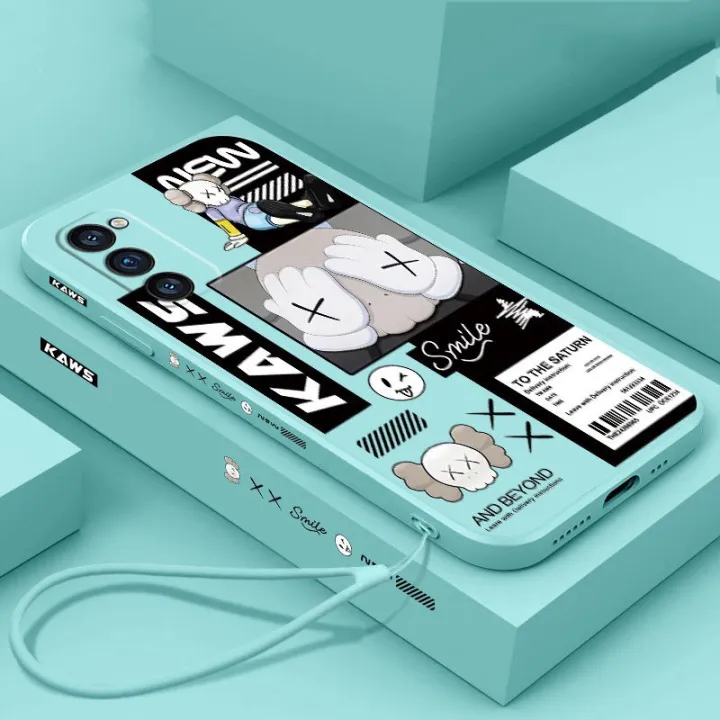 Casing Samsung Galaxy S22 S21 S20 Plus S22 Ultra S21FE S20FE Trendy Brand Kaws Sesame Street ...