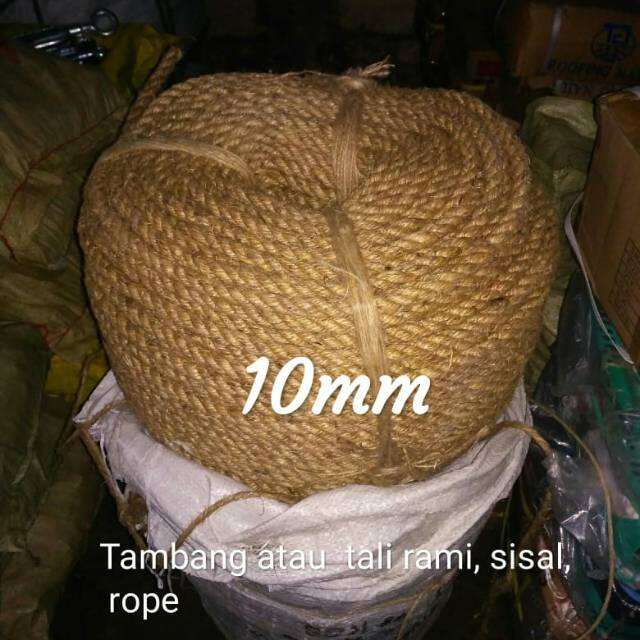 Tambang/tali sisal/rami/rope 10 mm | Lazada Indonesia