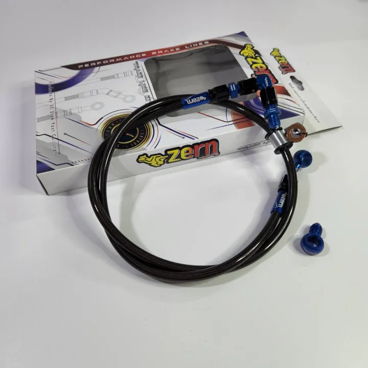 ZERN **แท้** หัว90 สีน้ำเงิน + หัวกลม ใส่ปั๊มเม้า ปั๊มด้วง ได้ สายเบรค 36 นิ้ว เวฟ110i , เวฟ125 ...