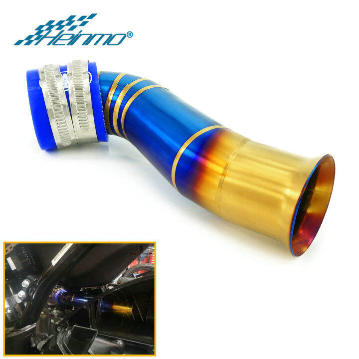 Motorcycle Rear Air Filter Connector Pipe Tube Stainless Steel Exhaust ...