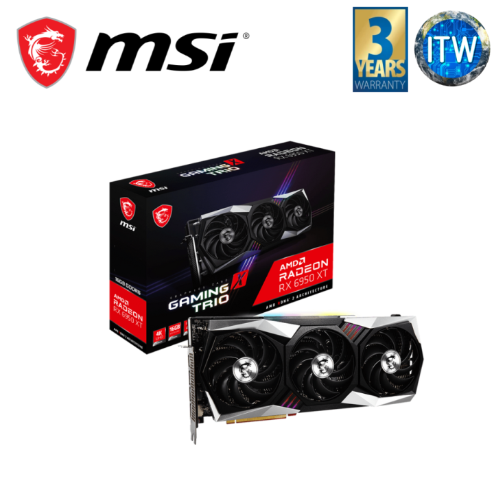 MSI Radeon RX 6950 XT Gaming X Trio 16GB GDDR6 Graphic Card | Lazada PH