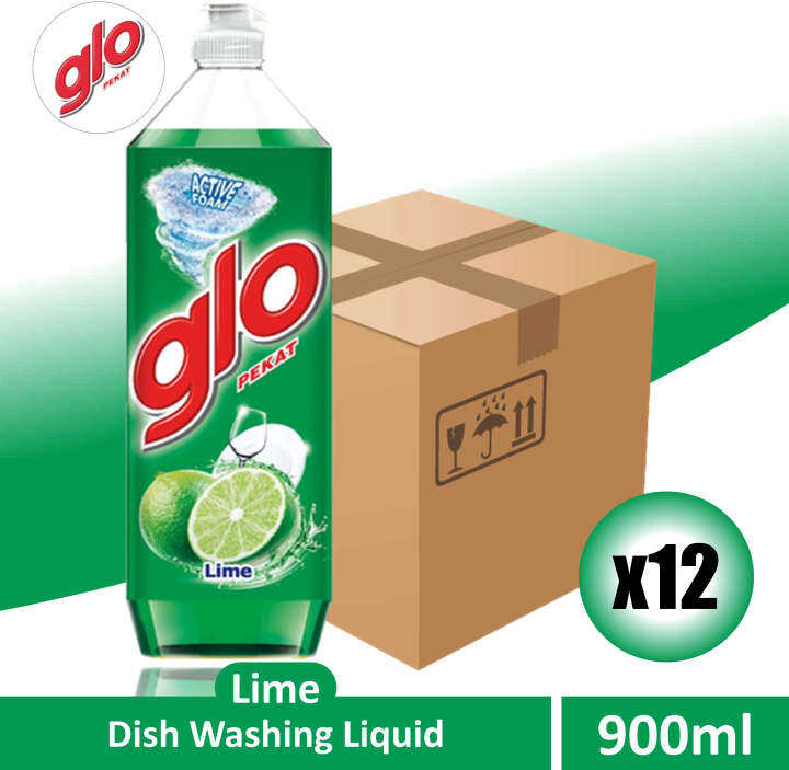 Glo 800ml Active Foam Lime Dishwashing Liquid (By Carton x12) | Lazada