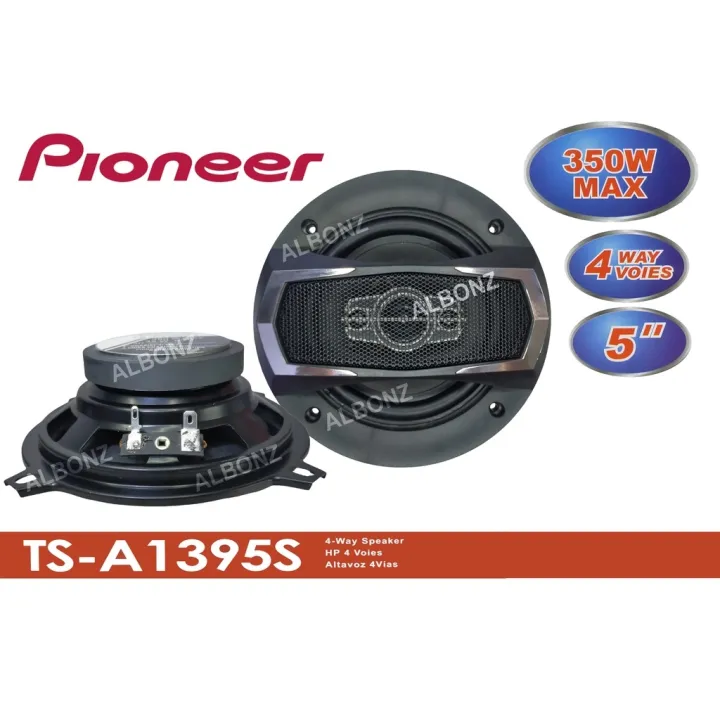 Car Speaker 4-Way 5 Inches 350Watts Pioneer TS-A1395S (Pair). | Lazada PH