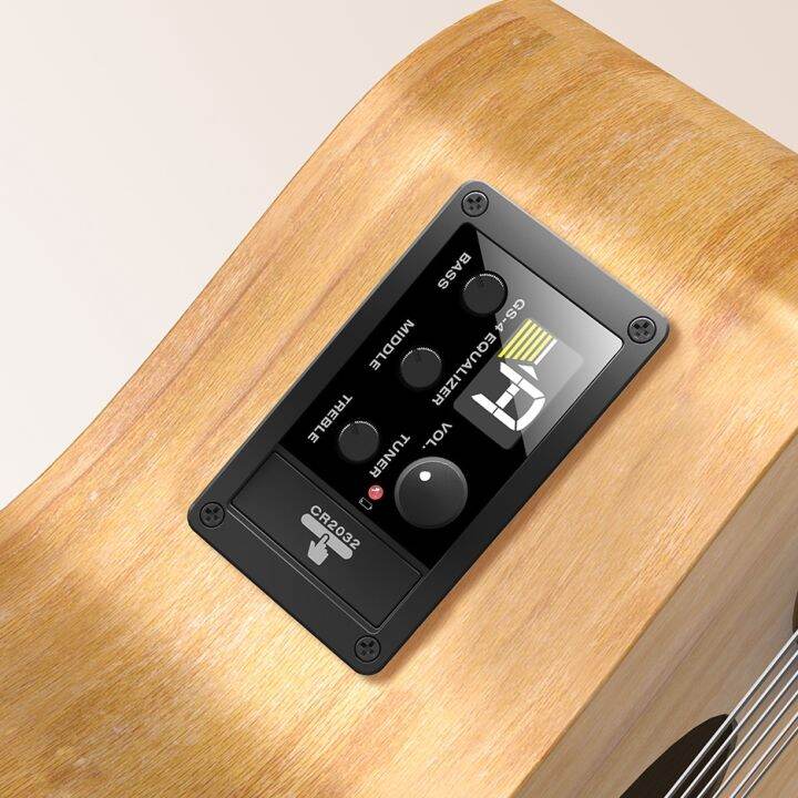 【CW】 Cherub Acoustic Guitar Pickup EQ Preamp Piezo Ceramic 3 Bands ...