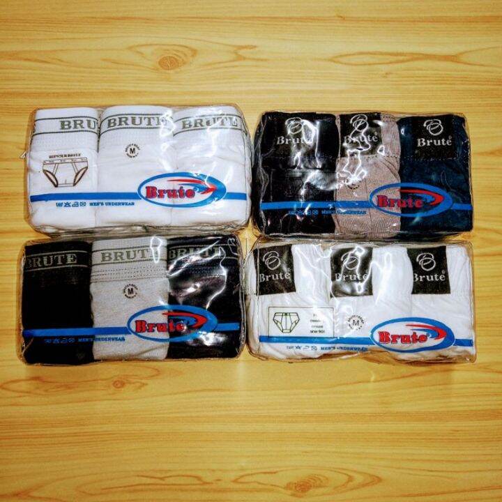 Original Brute Men's Underwear Brief 3 in 1 | Lazada PH