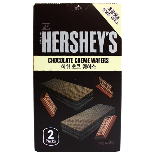 Hershey's Chocolate Creme Wafers ขนมเกาหลี ขนมเวเฟอร์เฮอร์ชี่ช็อคโกแลต ...