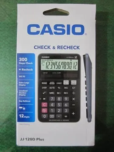 CASIO CALCULATOR JJ-120D PLUS WITH FREE 2PCS BALL PEN | Lazada PH