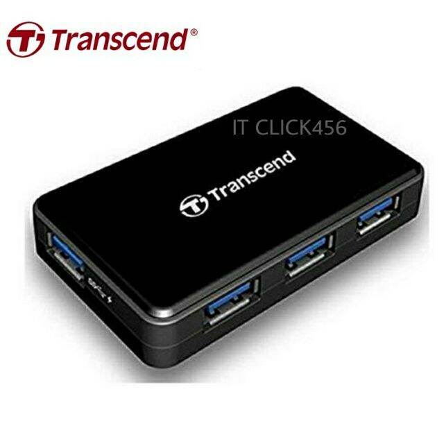 สินค้าขายดี!!! Transcend USB HUB TS-HUB3K USB 3.0 4 Ports Black ที่ ...