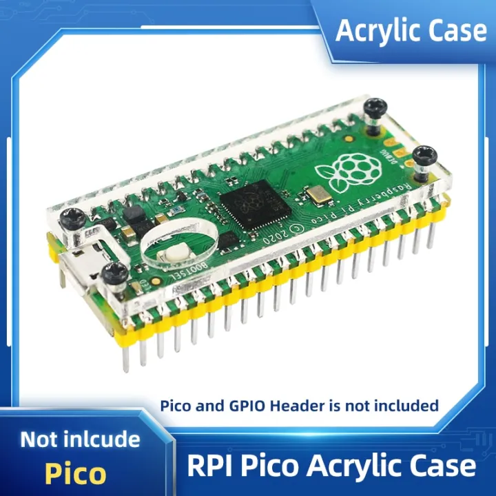 Raspberry Pi Pico Case อะคริลิคเชลล์โปร่งใสสำหรับ Pico Board RP2040 ...