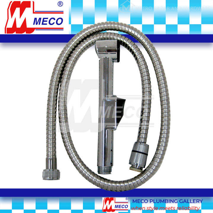Meco Bidet Set Chrome Plated with Stainless Hose #902CP Made in Taiwan ...