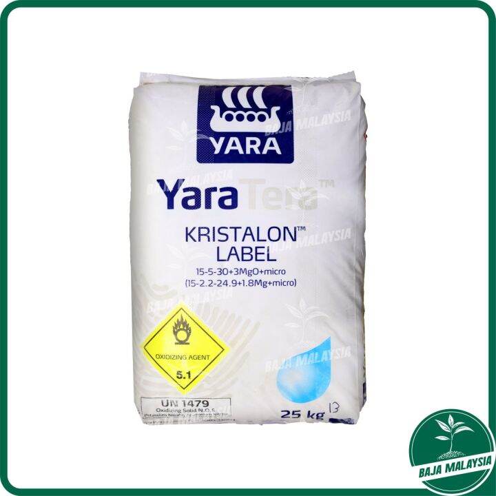 YARA YaraTera Kristalon 15-5-30 White Label 25KG Fully Water-Soluble ...