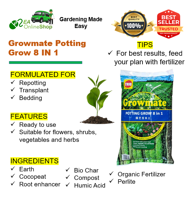 Trio Growmate Potting Grow 8 in 1 | Lazada