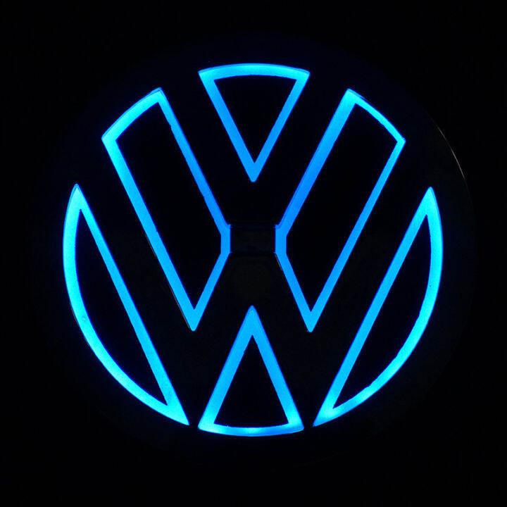 LED Logo For Volkswagen Cars Front Grille Logo Rear Bumper Logo Badge ...