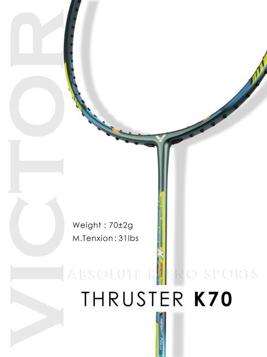 VICTOR Thruster K70 Badminton Racket | Lazada