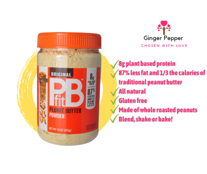 425G PB FIT PEANUT BUTTER POWDER ORIGINAL FLAVOR ALL NATURAL GLUTEN ...