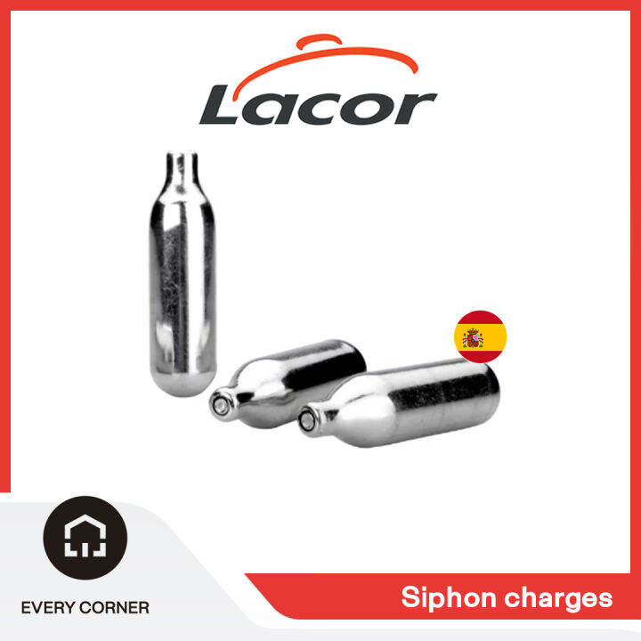 Lacor Spain N2O CHARGES. 24 pcs whip CREAM CHARGER n2o professional ...