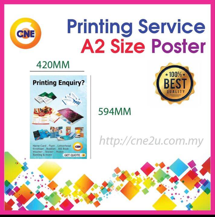A1 / A2 Poster Printing Synthetic Paper | Lazada