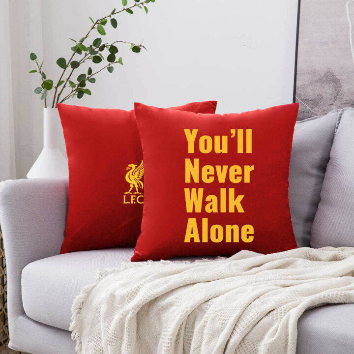 Liverpool FC You'll Never Walk Alone 16"x16" Throw Pillow 100% ...