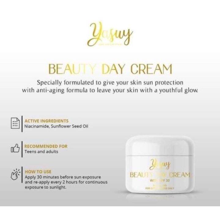 Legit Yasuy Day Cream (New Packaging) with FREEBIES | Lazada PH