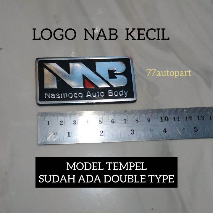 Emblem logo NAB nasmoco auto body ukuran kecil | Lazada Indonesia