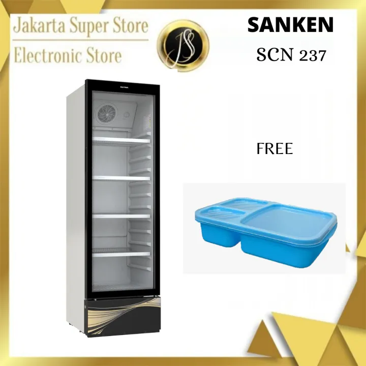 SHOWCASE POLYTRON SCN-237 / 4 RAK 261 LITER | Lazada Indonesia