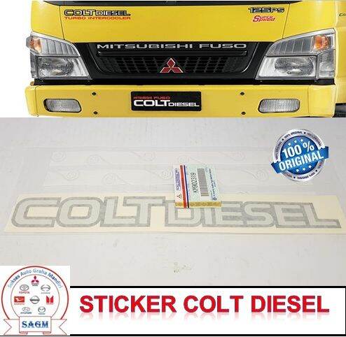 STIKER LOGO TULISAN COLT DIESEL STICKER LABEL CANTER 110PS 125PS 136PS ...