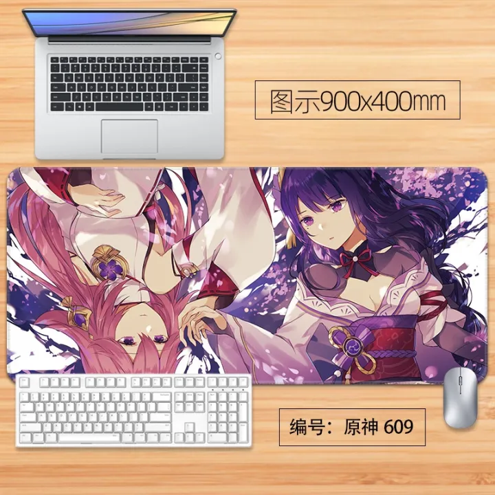 Shen He Albedo Shenhe Eula Genshin Impact mouse pad table mat Ganyu two ...