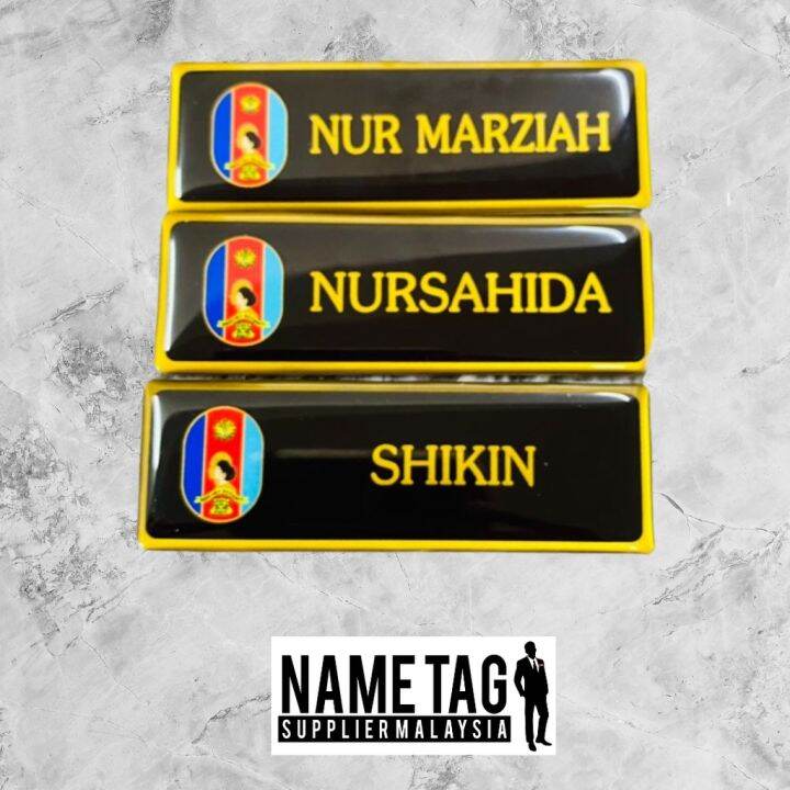 NAME TAG EPOXY METAL BAKAT (75x25MM) | Lazada