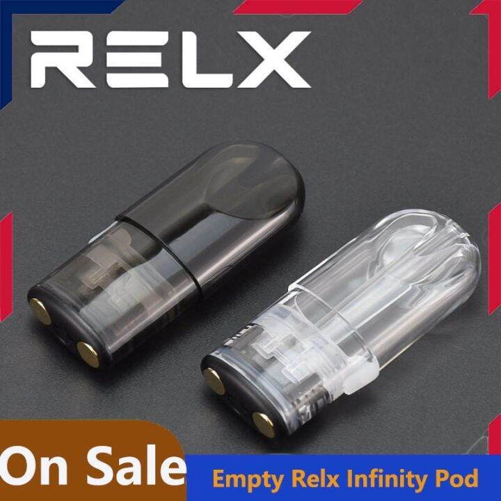 refill YOOZ/RELX INFINITY /Relx Phantom/ RELX Essential REFILLABLE EMPTY PODS 3-5 Times Ready ...