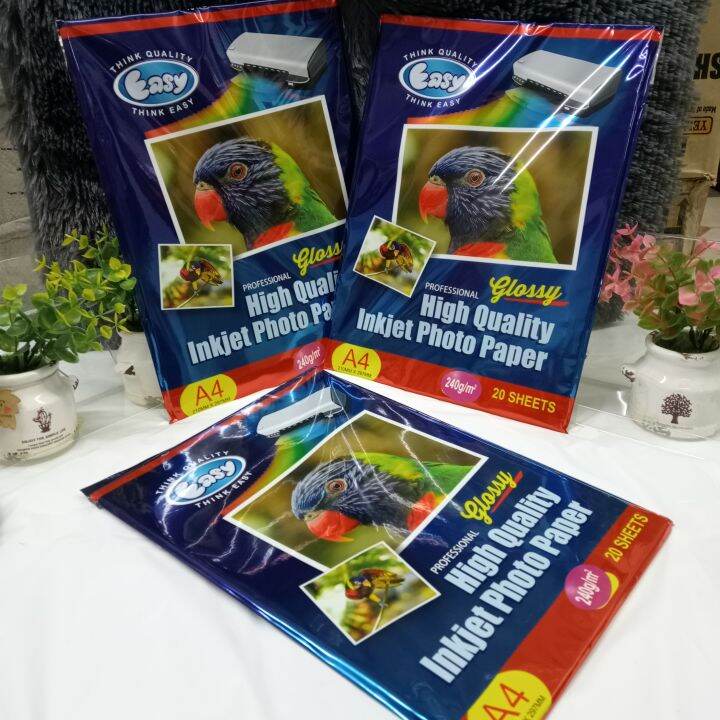 Easy Photo Paper Glossy 240g/m2 (A4 210mmx297mm) | Lazada PH