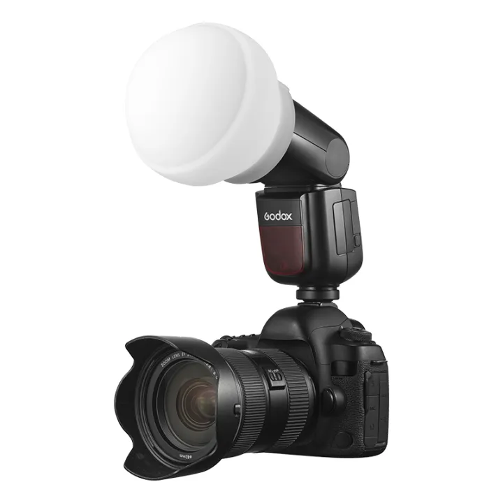 Godox AK-R22 Softball Softbox Silica Gel Diffusion Dome Kit For Godox ...