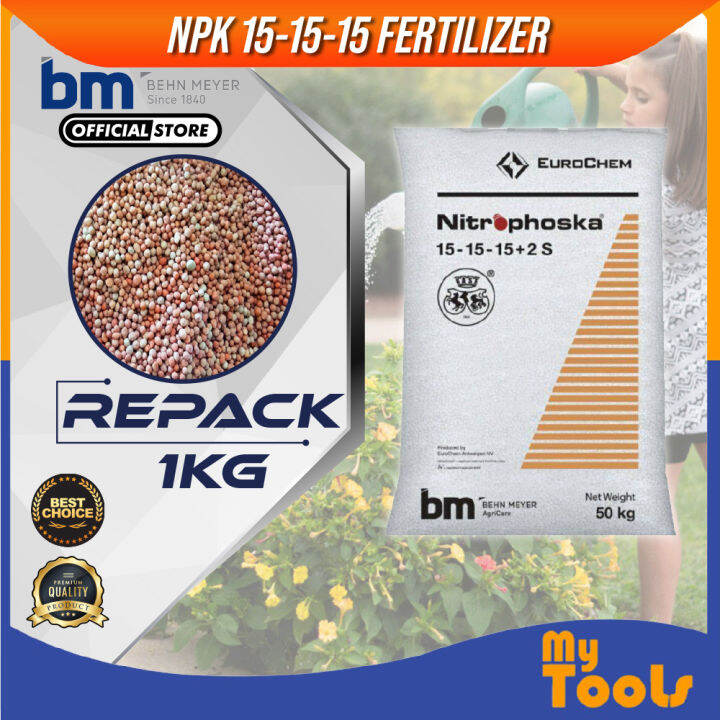 Mytools Fertilizer Nitrophoska Blue BEHN MEYER 15-15-15 (2KG) Baja Buah ...