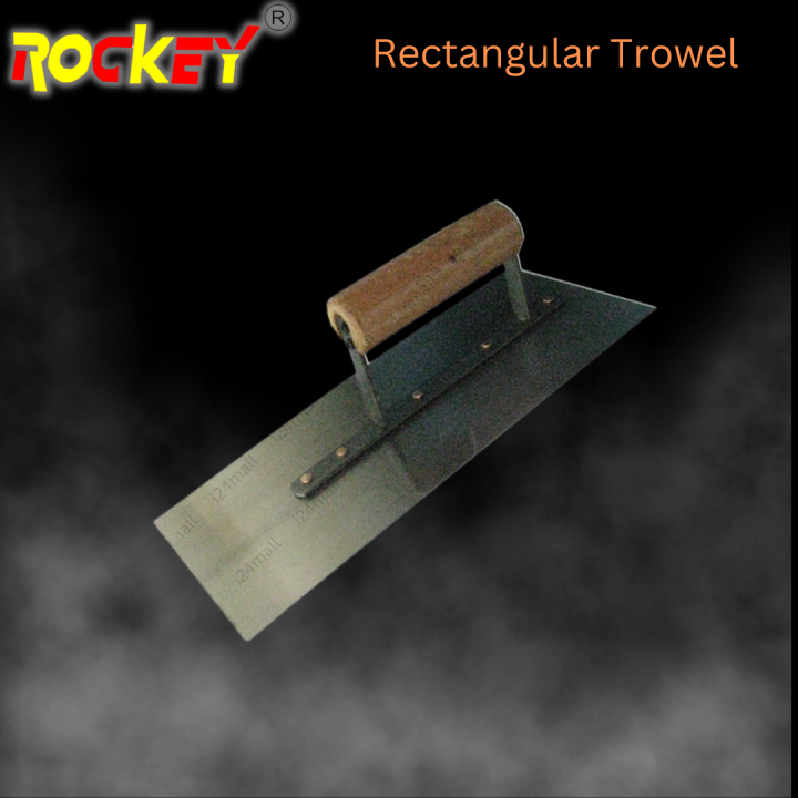 Rockey Rectangular Finishing Trowel / Plastering Trowel / Cement Trowel ...