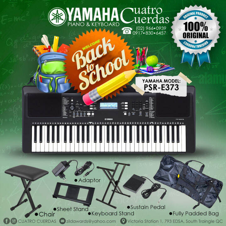 Yamaha PSR E373 61-Keys Portable Keyboard | Lazada PH