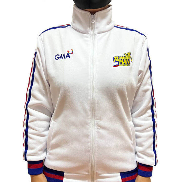 RUNNING MAN PH TRACK JACKETS WHITE | Lazada PH