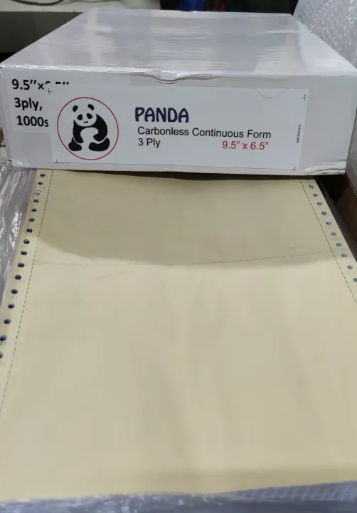 3Ply Carbonless Continuous Form 9.5" x 6.5" - Colored | Lazada PH