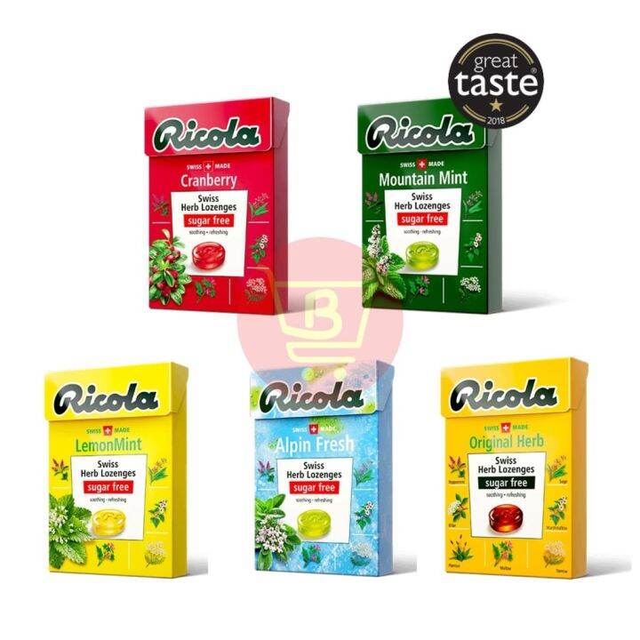 Ricola Swiss Herb Lozenges SugarFree 40g | Lazada PH
