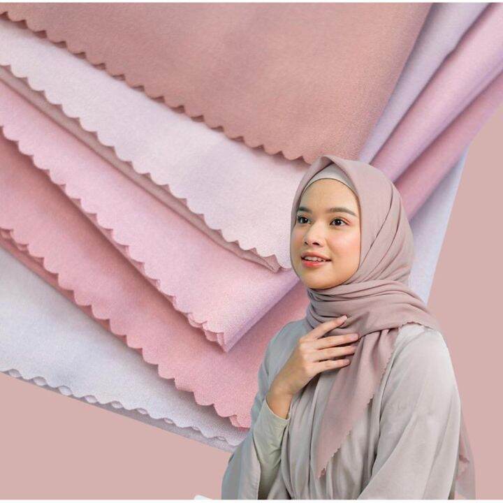 Hijab Segi Empat Bella Square Cut Laser / Jilbab Bella Cut Laser ...