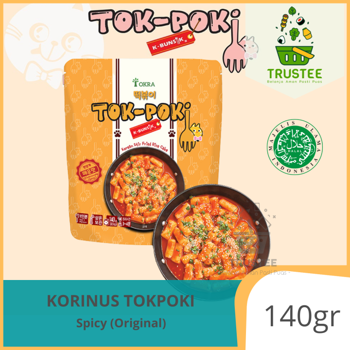K-Bunsik Tokpoki SPICY ORIGINAL / Tteokbokki Tok-poki Toppoki Korinus ...