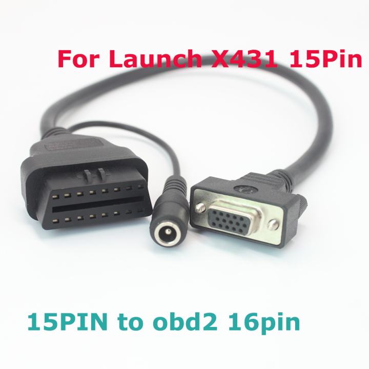 15 PIN to obd II 16PIN for Launch X431 15Pin Adaptor Box Switch Wiring Wireless Bluetooth ...