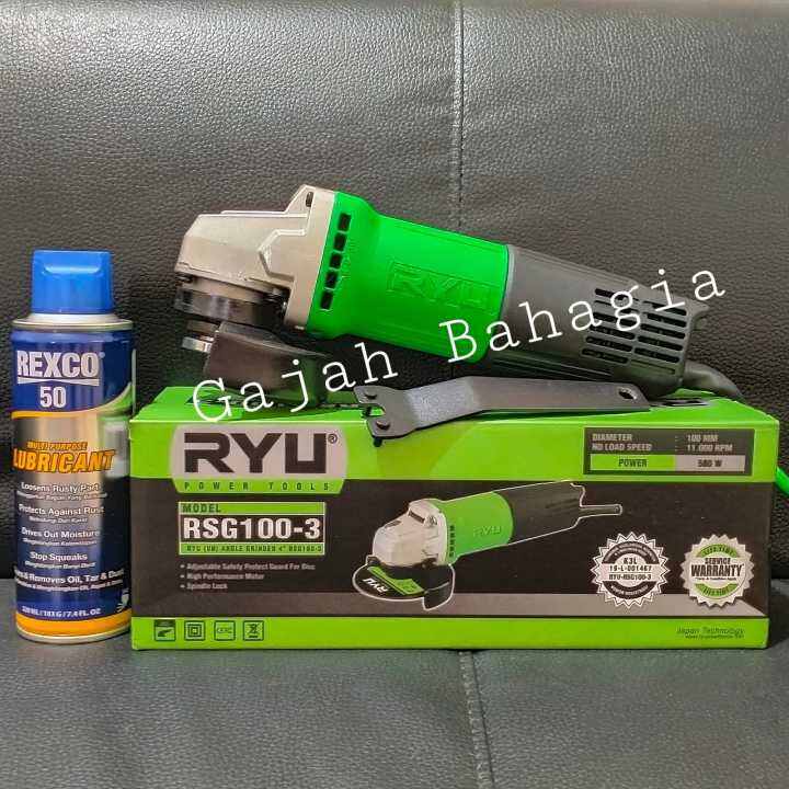 Mesin gerinda tangan Tekiro Ryu RSG100-3 Angle grinder 4 inch Gurinda ...