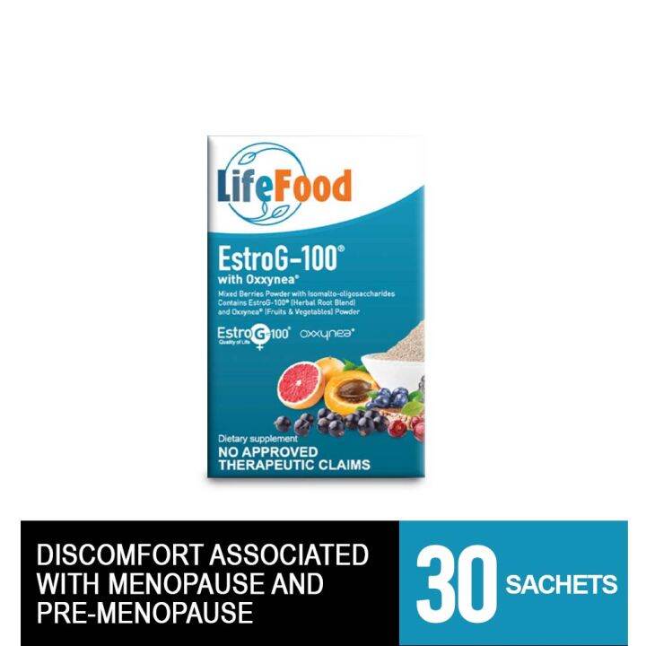 Lifefood Estrog-100 With Oxxynea Powder 5G Sachet (30 Sachets In A Box ...