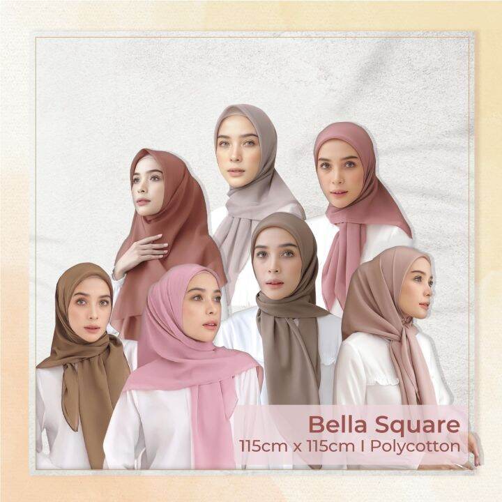 Bella Square / Hijab Bella Square / Hijab Segi Empat - Varian Lengkap ...