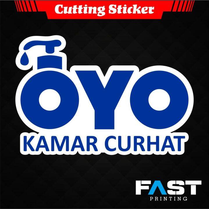 CUTTING STICKER LOGO OYO 2 l STIKER MOBIL MOTOR KEREN | Lazada Indonesia