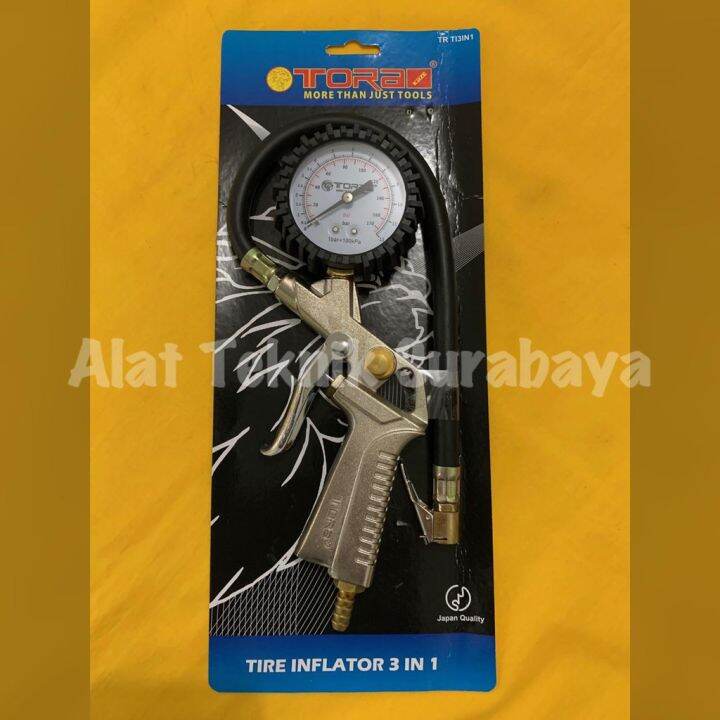 AIR CHUCK TORA 3 FUNCTION IN 1 TIRE INFLATOR ALAT ISI ISIAN ANGIN UKUR ...
