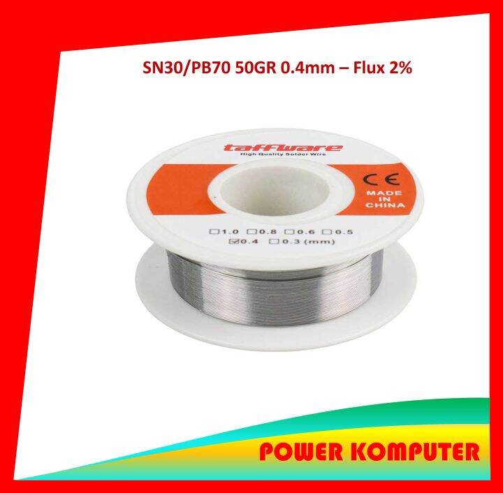 FLUX 2.0% SN30/PB70 50GR Timah Timbal Kawat Timah Mencair Rosin Inti ...